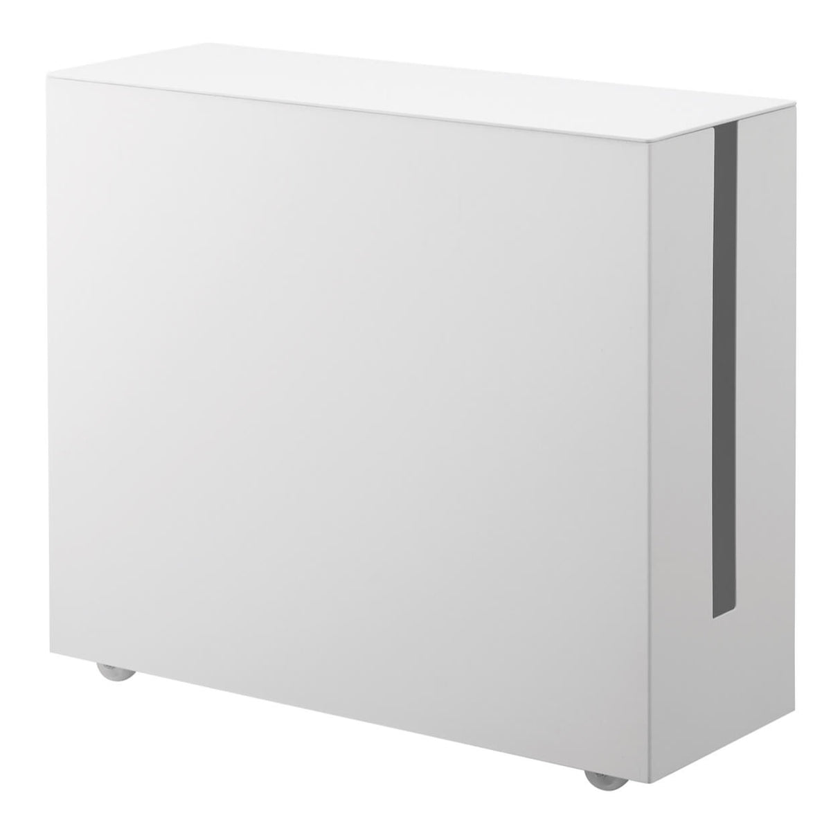 Yamazaki Home Tower Cable Box With Casters Desk Setup | Shelter